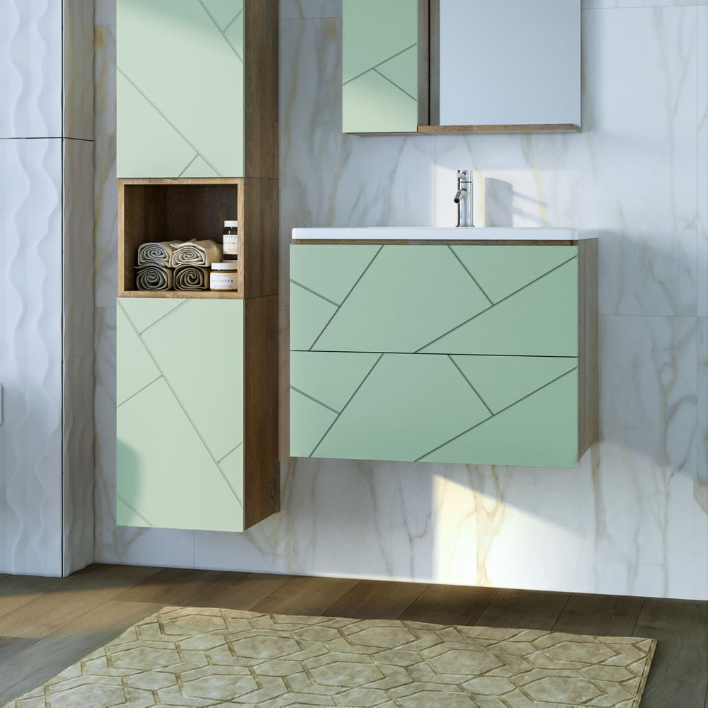 Тумба Бриклаер КРИСТАЛЛ 70 фисташка 417160 - выгодная цена, отзывы ...