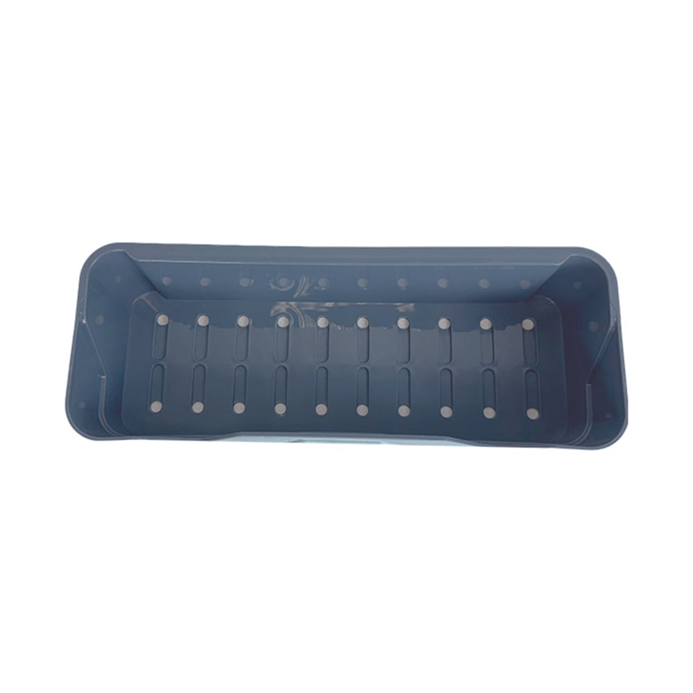 Полка для ванной комнаты Мультипласт Групп прямая, серо-голубой/белый ...