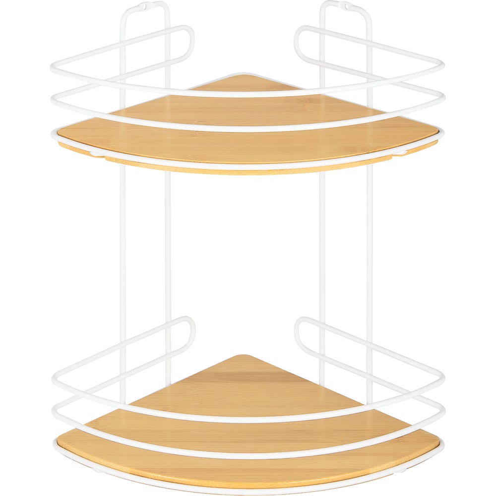 Угловая полка ЧМЗ 21.8x21.8x32.8 см, цвет белый 501-005-13 - выгодная ...