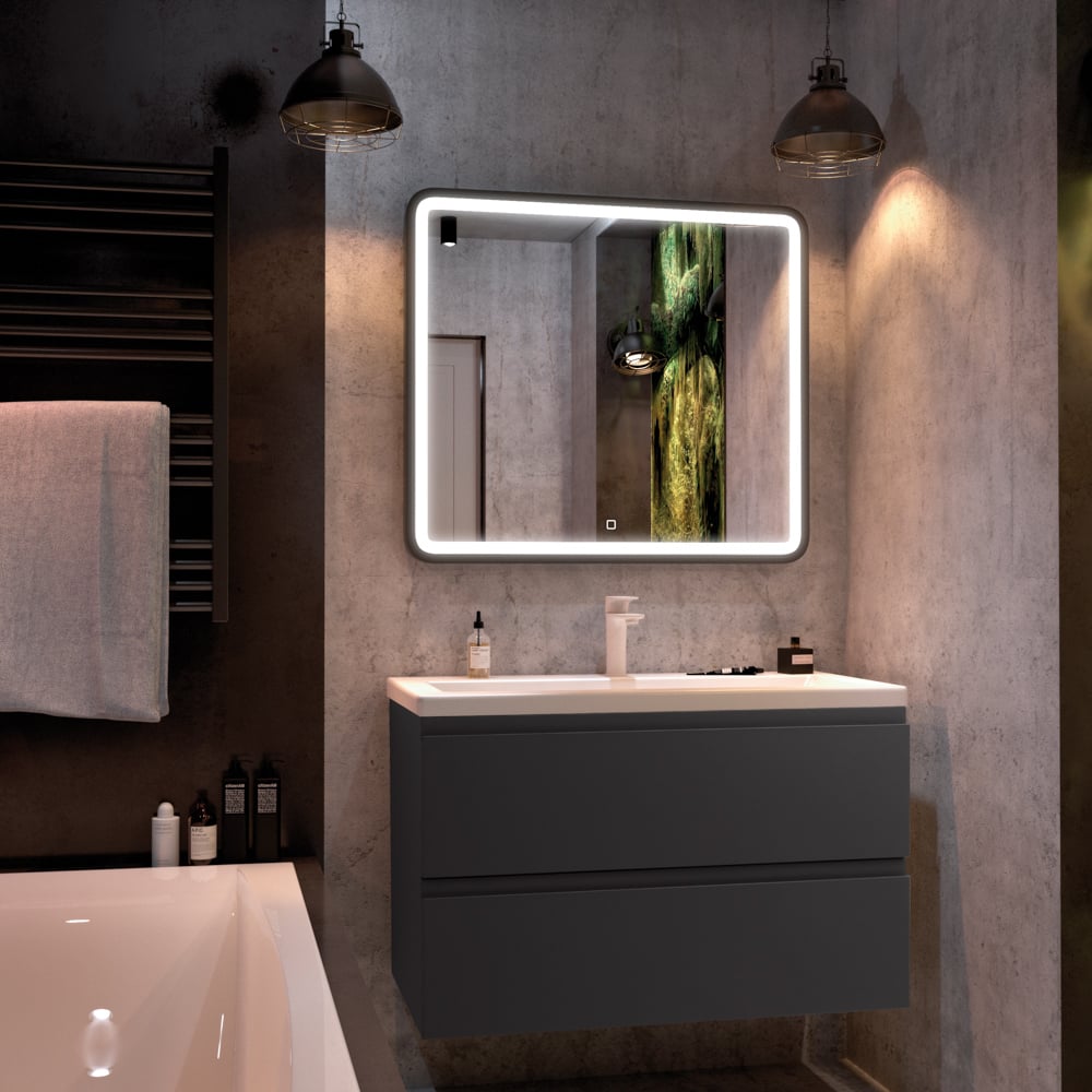 База под раковину Art&Max BIANCHI подвесная, с двумя выкатными ящиками ...