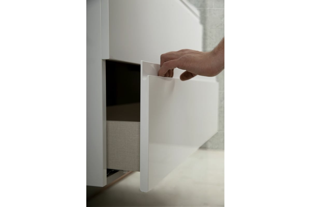 База под раковину Art&Max BIANCHI подвесная, с двумя выкатными ящиками ...