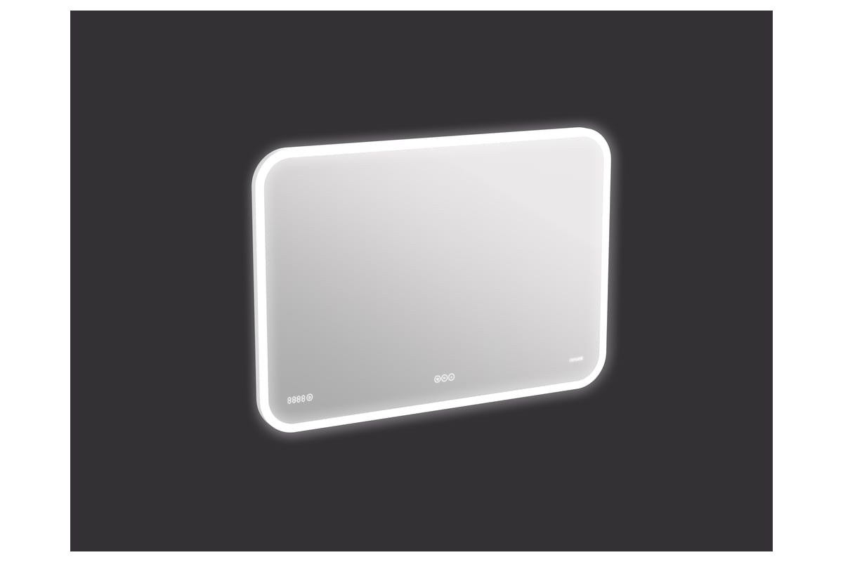 Зеркало Cersanit LED 070 design pro 80x60 с подсветкой bluetooth часы ...