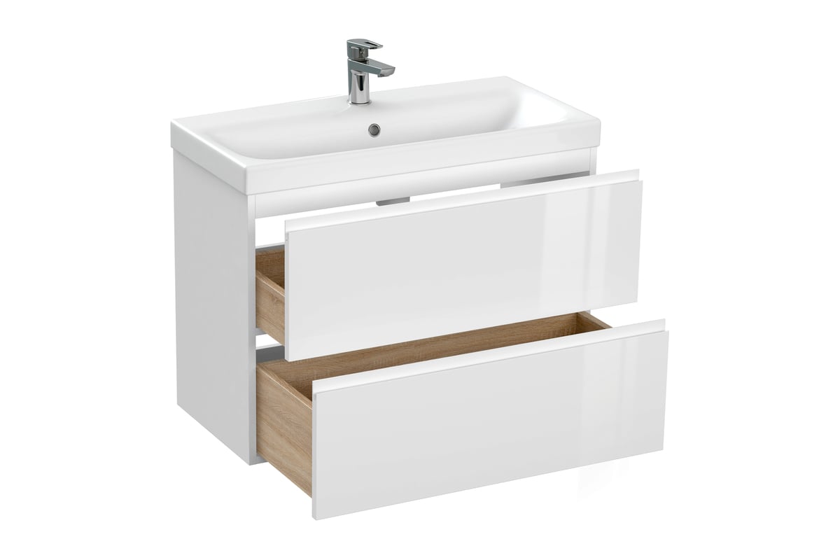 Тумба под раковину Cersanit подвесная moduo 80 для moduo slim 80 узкая ...