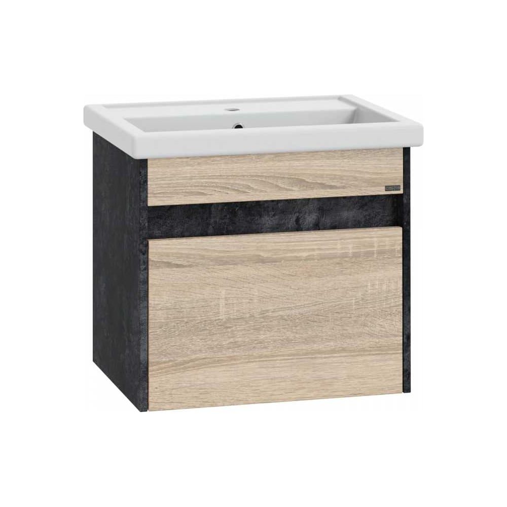 Тумба под раковину СаНта Мира 60 янтарная 1 ящик, подвесная, (ум ...