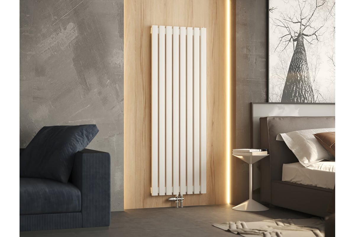 Трубчатый радиатор с GUARDO 6SP-1800-03 BK-VER R9016(M) - выгодная цена ...