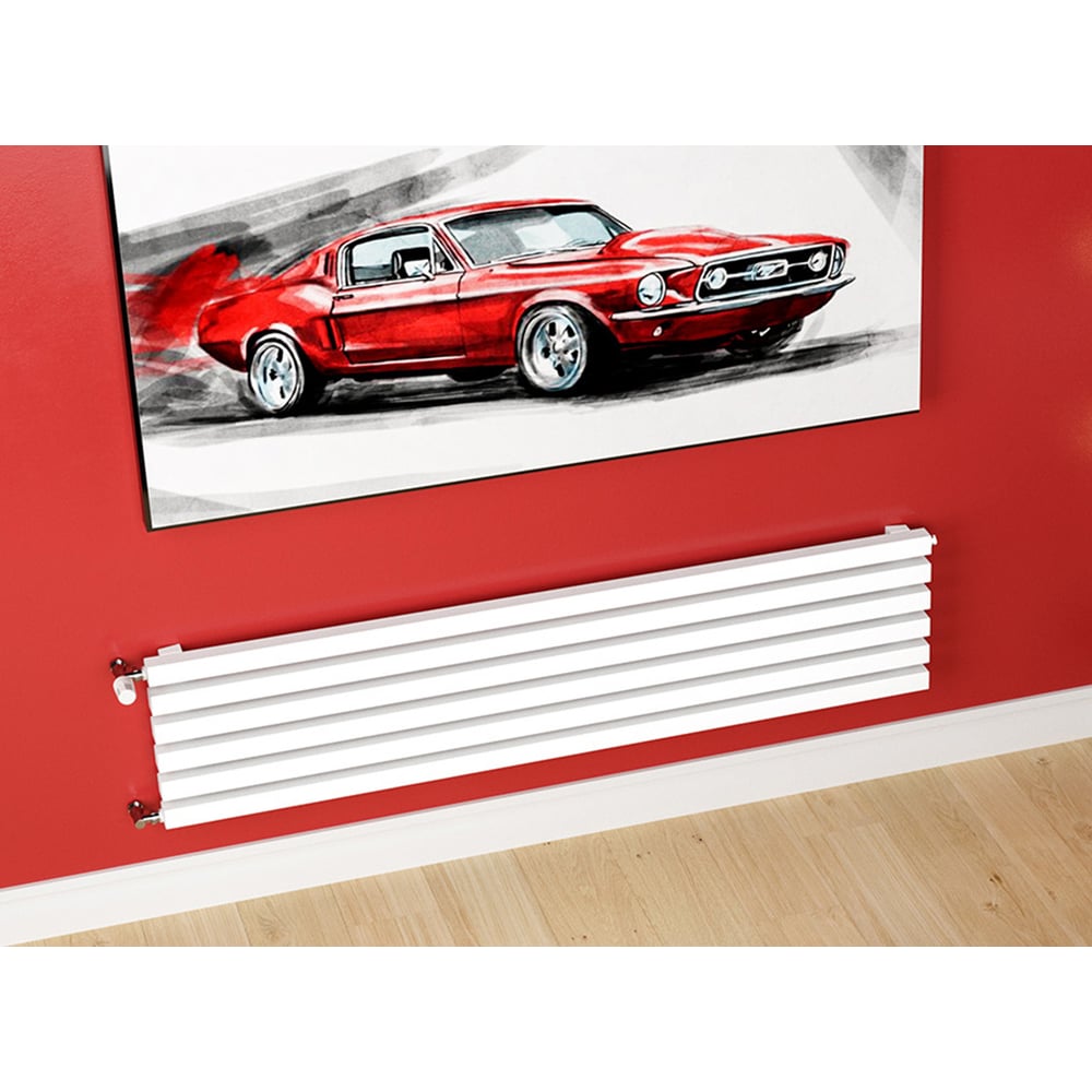 Трубчатый радиатор GUARDO квадратным 4P-1200-06 BK-GOR R9016(M ...