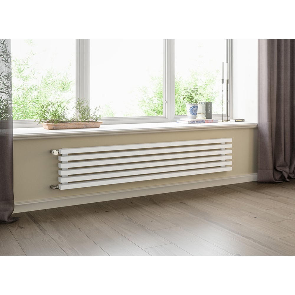 Горизонтальный стальной радиатор GUARDO Retta 6P 180 х 1800 мм шириной ...