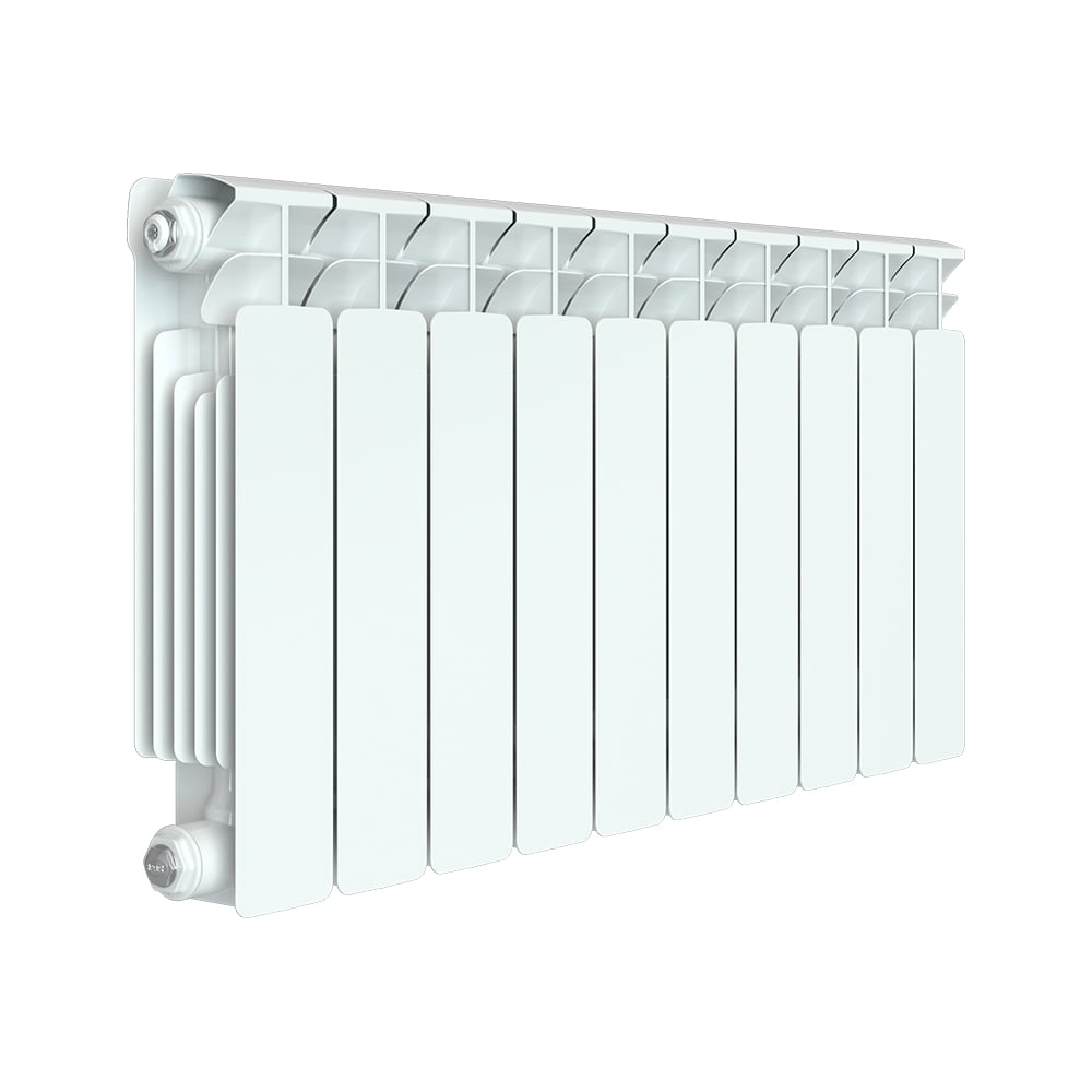 Биметаллический радиатор RIFAR BASE 350 10 секций, боковое подключение ...