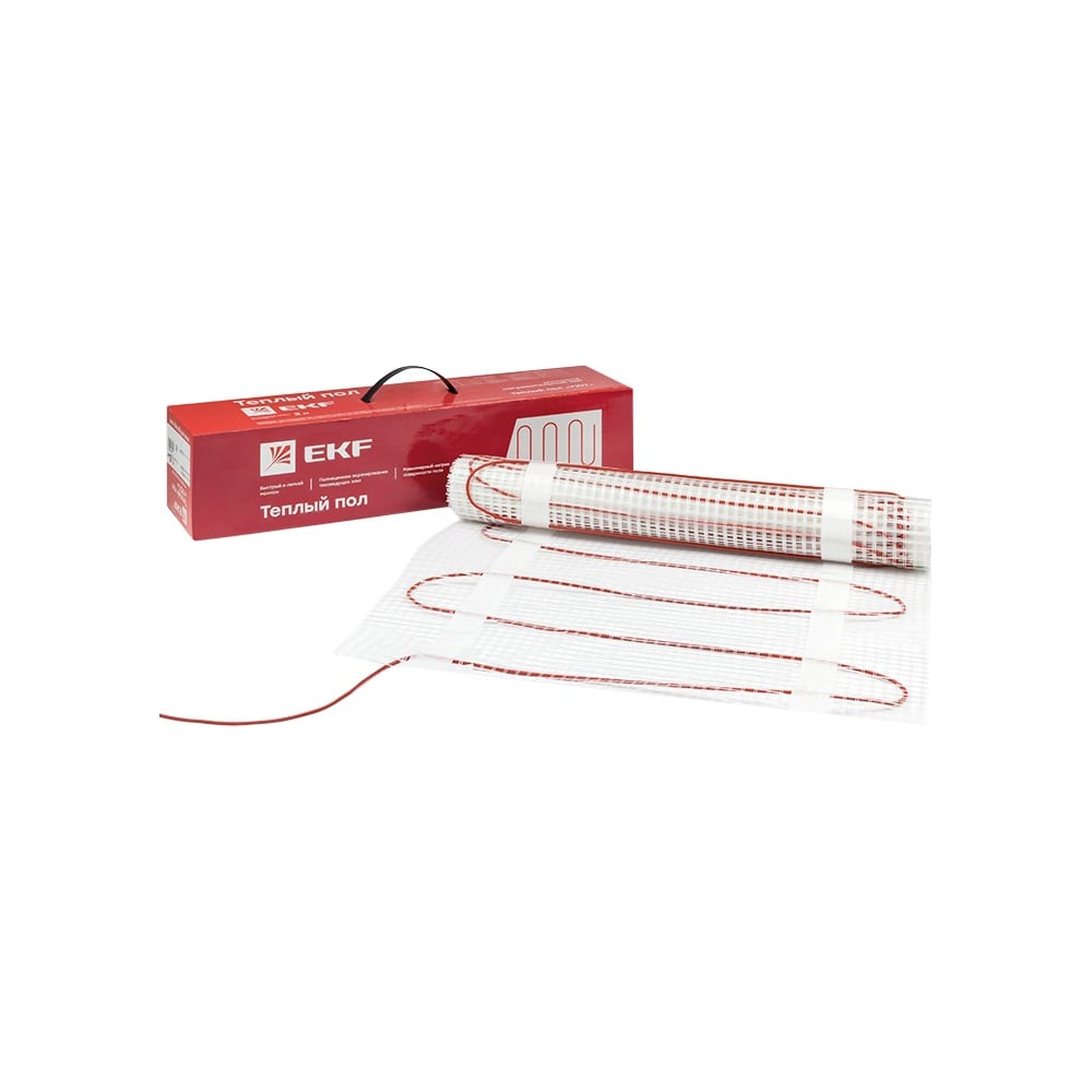 Теплый пол мат нагревательный EKF "Уют" 12 кв/м. 1800 Вт PROxima nm2-1800-12 - выгодная цена ...