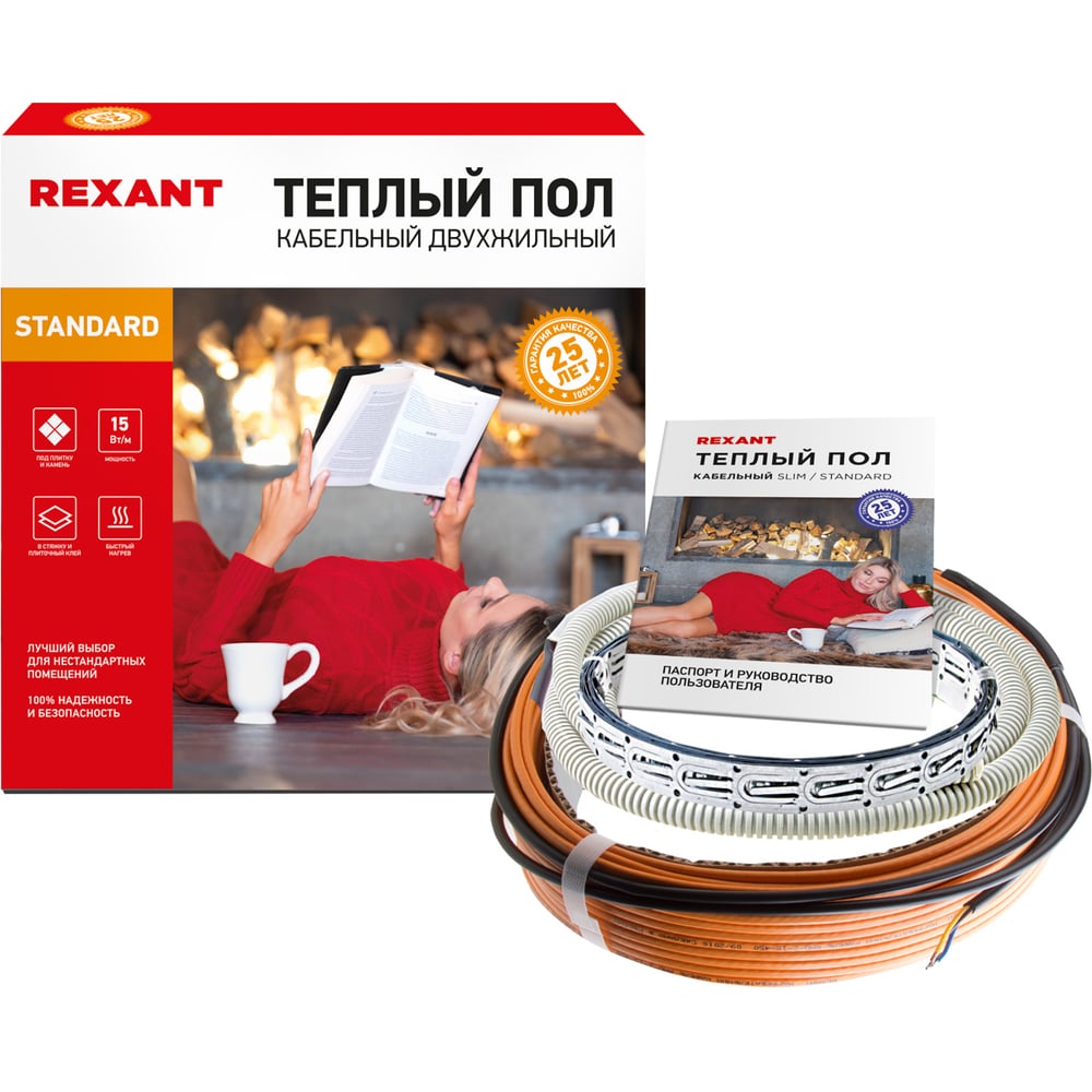 Теплый пол REXANT RND-160-2400 51-0522-3 - выгодная цена, отзывы, характеристики, 1 видео, фото ...
