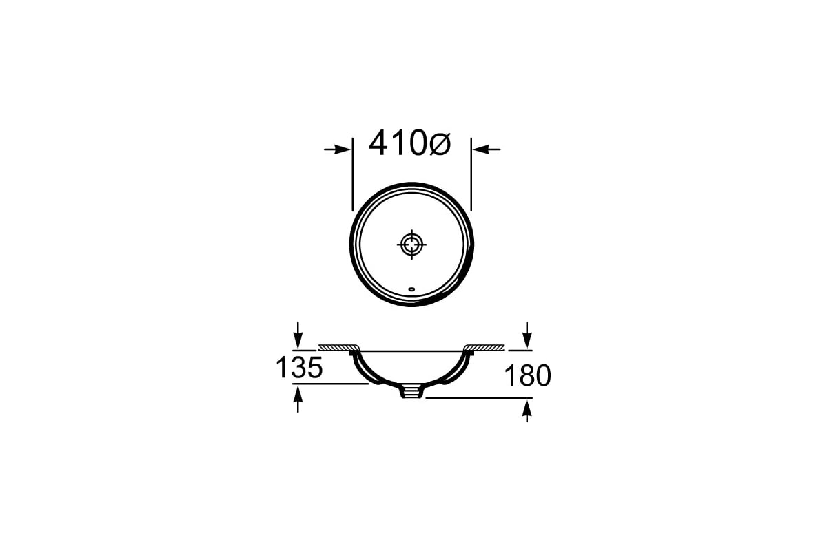 Раковина ROCA Foro 41 см 327884000 00000018963 - выгодная цена, отзывы ...