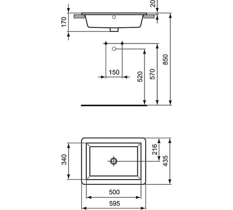 Встраиваемые раковины для ванной комнаты - купить раковину врезную в ...