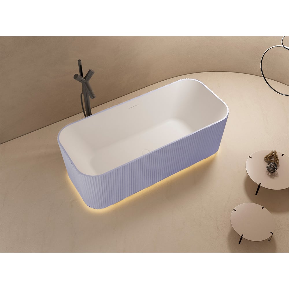 Ванна из искусственного камня ABBER Stein фиолетовая AS9663Violett ...