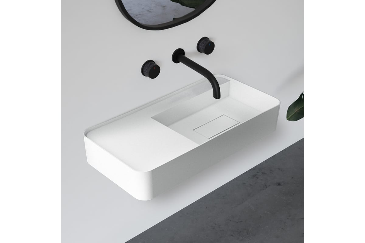 Подвесная раковина ABBER Stein белая матовая AS2627-1.2 - выгодная цена ...