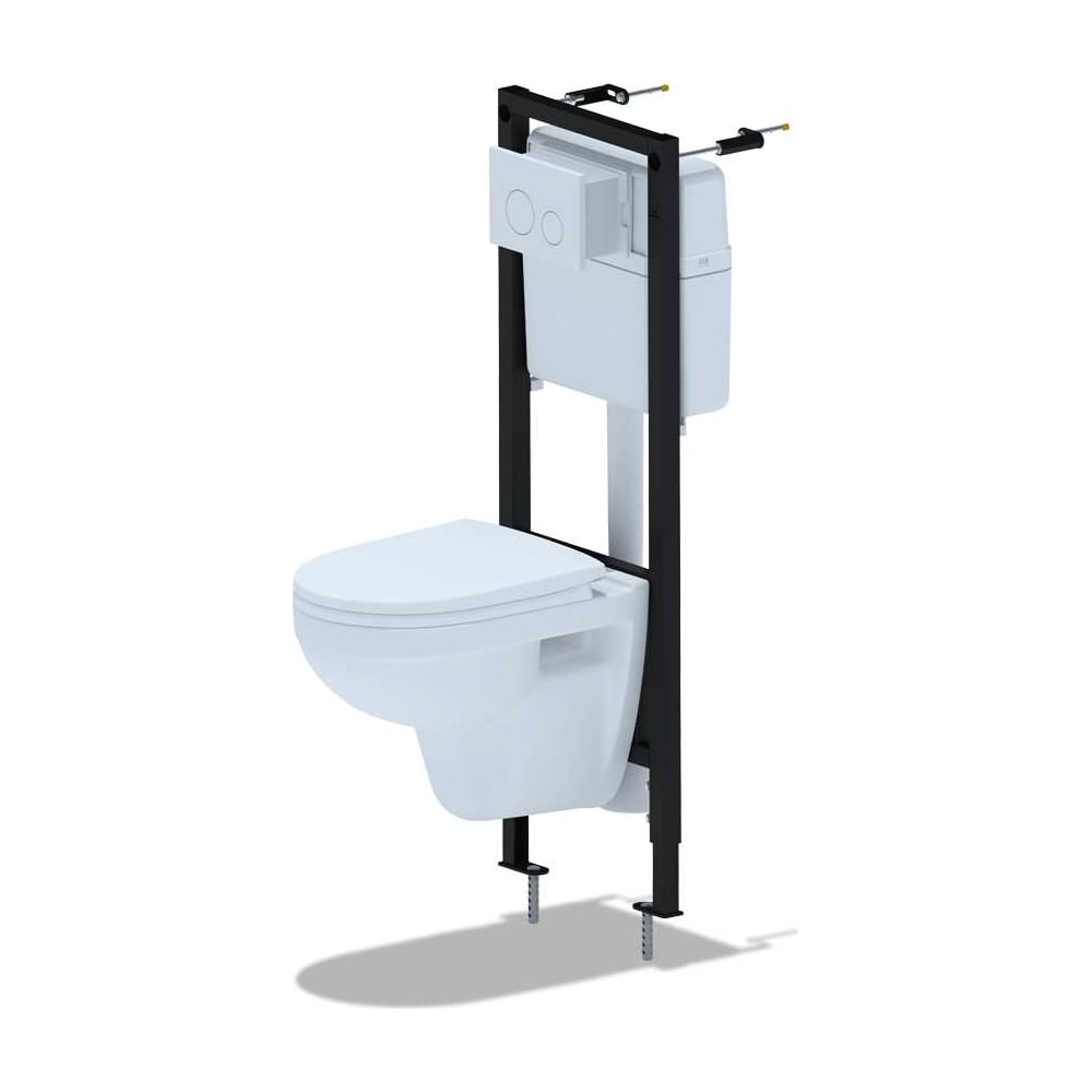 Инсталляция АНИ Пласт WC1010 в наборе с унитазом "BEST" SANITA LUXE, с ...