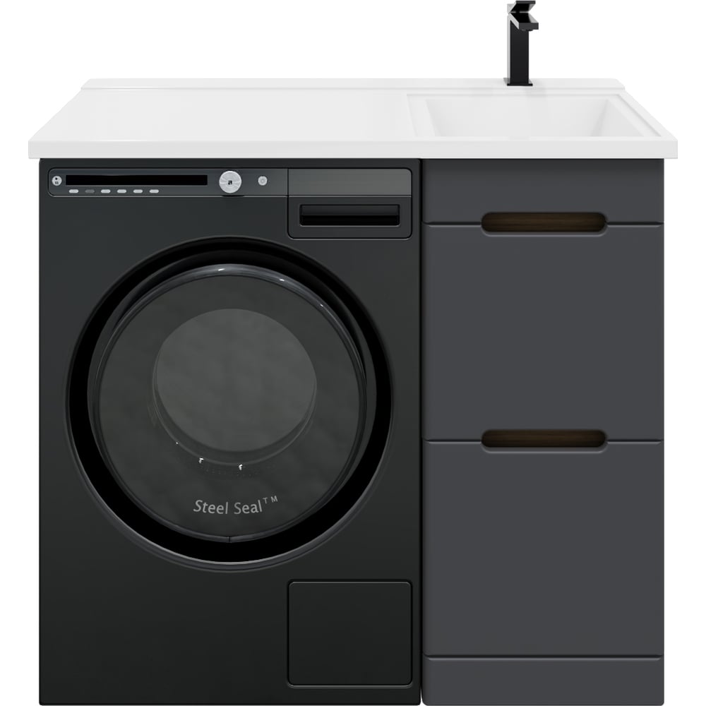 Тумба напольная Sanstar Darko 40 с раковиной Космос 100 правый (комплект) для ванной комнаты Дуб ...