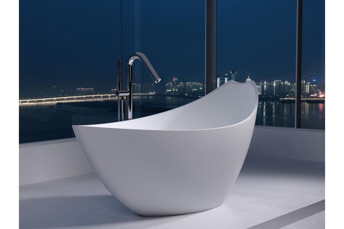 Ванна из искусственного камня NS Bath NSB-17801G глянцевая 1288 ...