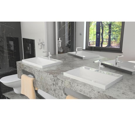 Встраиваемые раковины для ванной комнаты - купить раковину врезную в ...