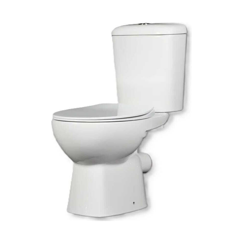 Унитаз напольный безободковый Iberica Blanca MUNIA белый, чаша унитаза ...