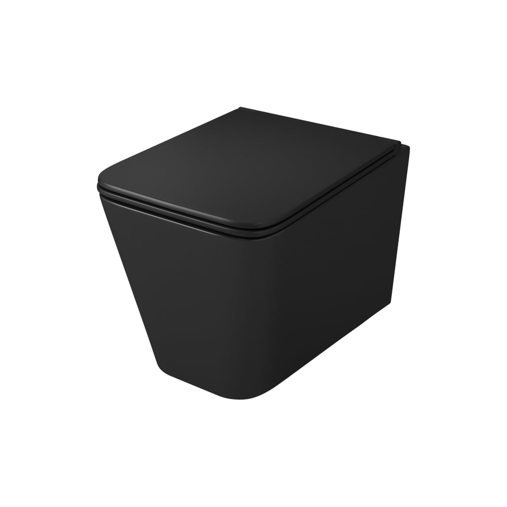 Подвесной безободковый унитаз OWL 1975 Vatter Ruta-H Matt Black с ...