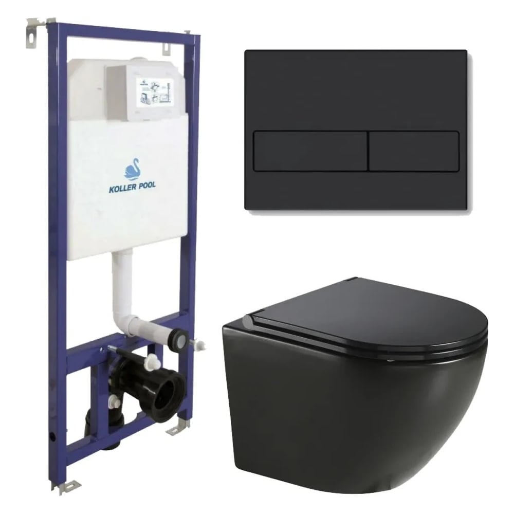 Комплект 3 в 1 CULTO: инсталляция Koller Pool с подвесным унитазом ANDI ...
