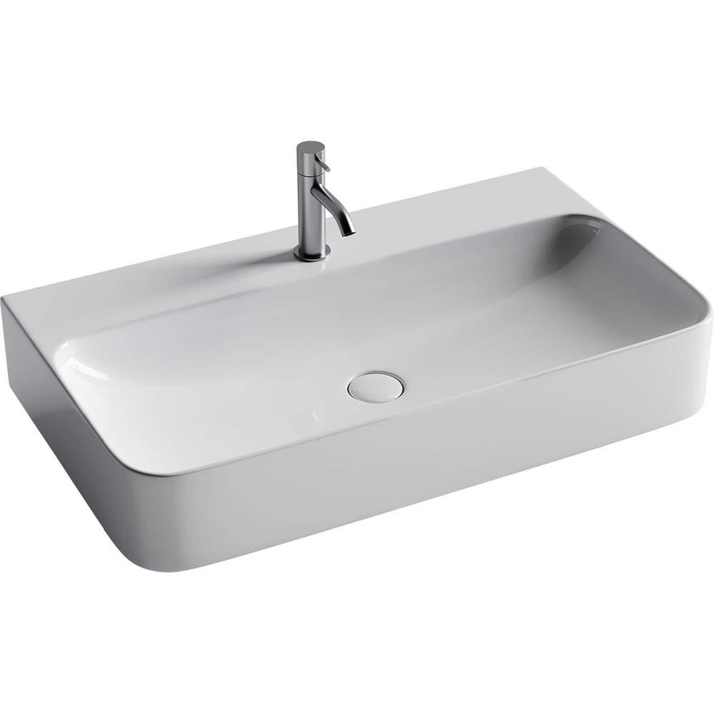 Умывальник Ceramicanova AURA с 1 отверстием для смесителя, без перелива ...
