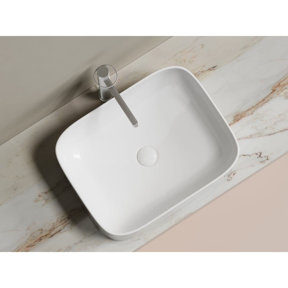 Накладная чаша умывальник Ceramicanova Element прямоугольная 505_380 ...