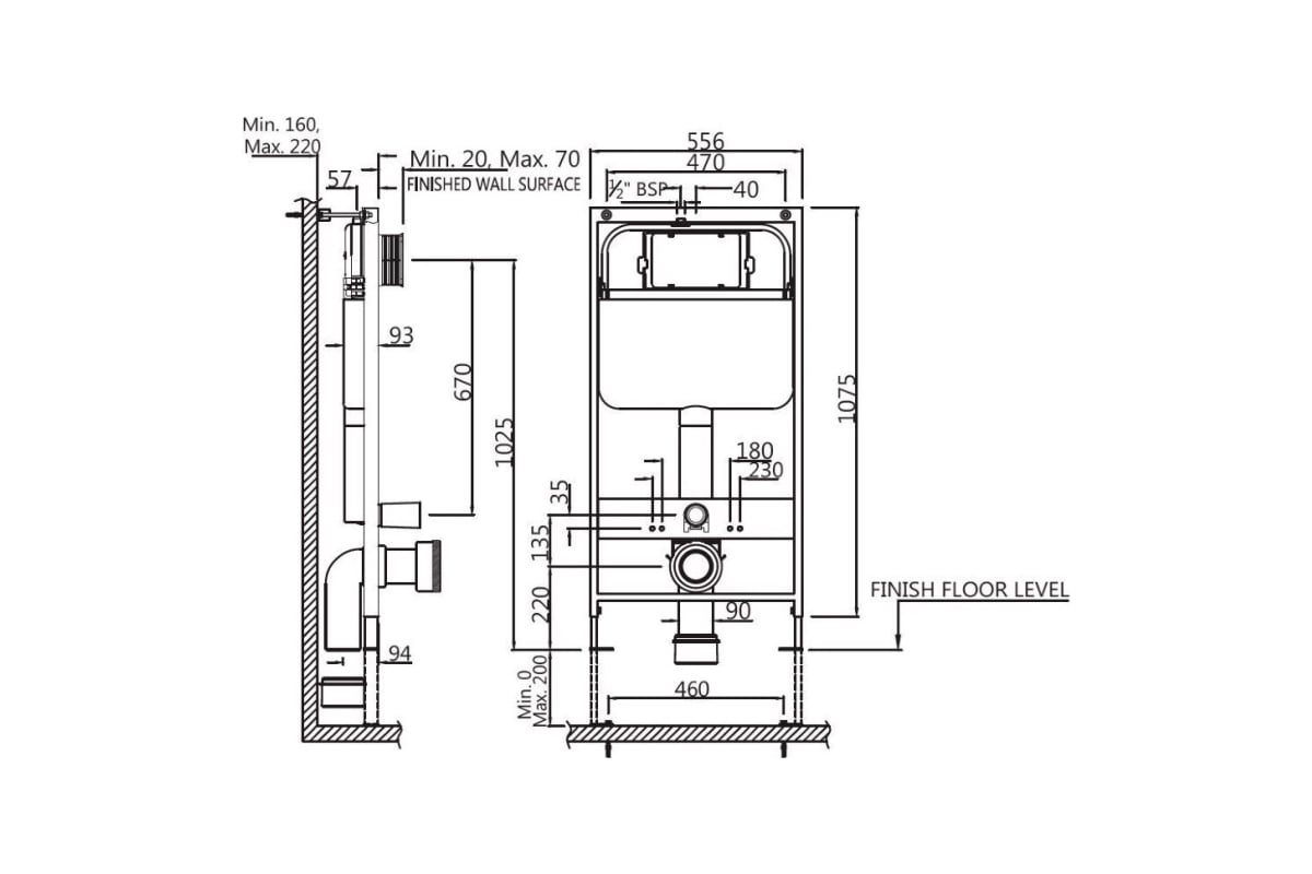 Самонесущая инсталляция Jaquar 00066014 JCS-WHT-2400FS - выгодная цена ...