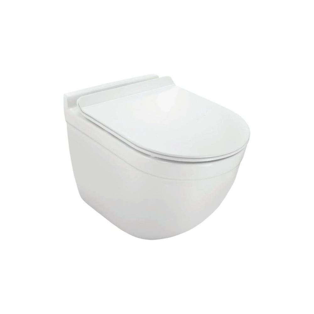 Подвесной безободковый унитаз Jaquar Solo с сиденьем slim 00062622 SLS ...