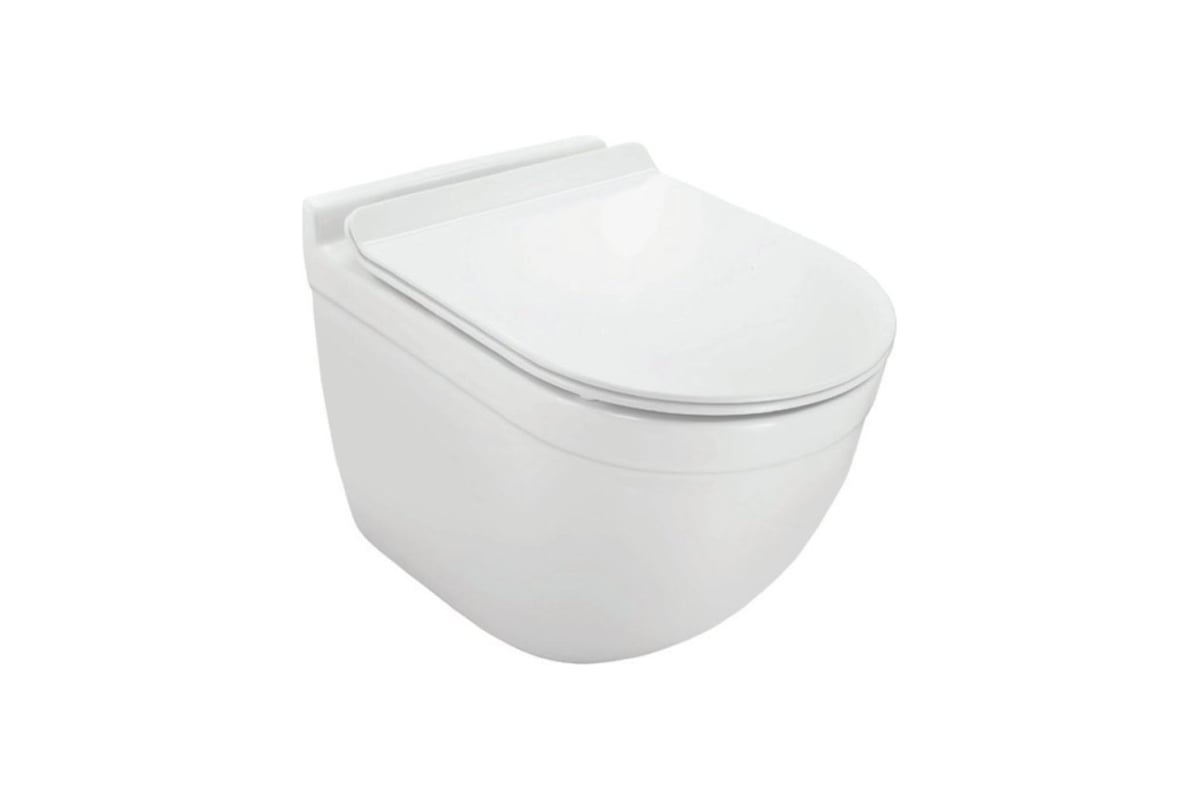 Подвесной безободковый унитаз Jaquar Solo с сиденьем slim 00062622 SLS ...