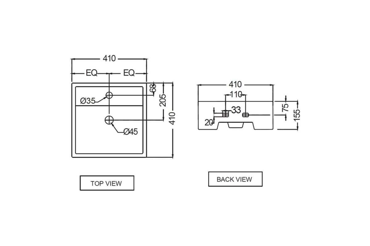 Раковина на столешницу Jaquar белая 00065696 CNS-WHT-905 - выгодная ...