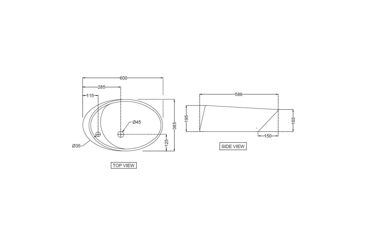 Раковина на столешницу Jaquar белая 00065694 VGS-WHT-81931N - выгодная ...