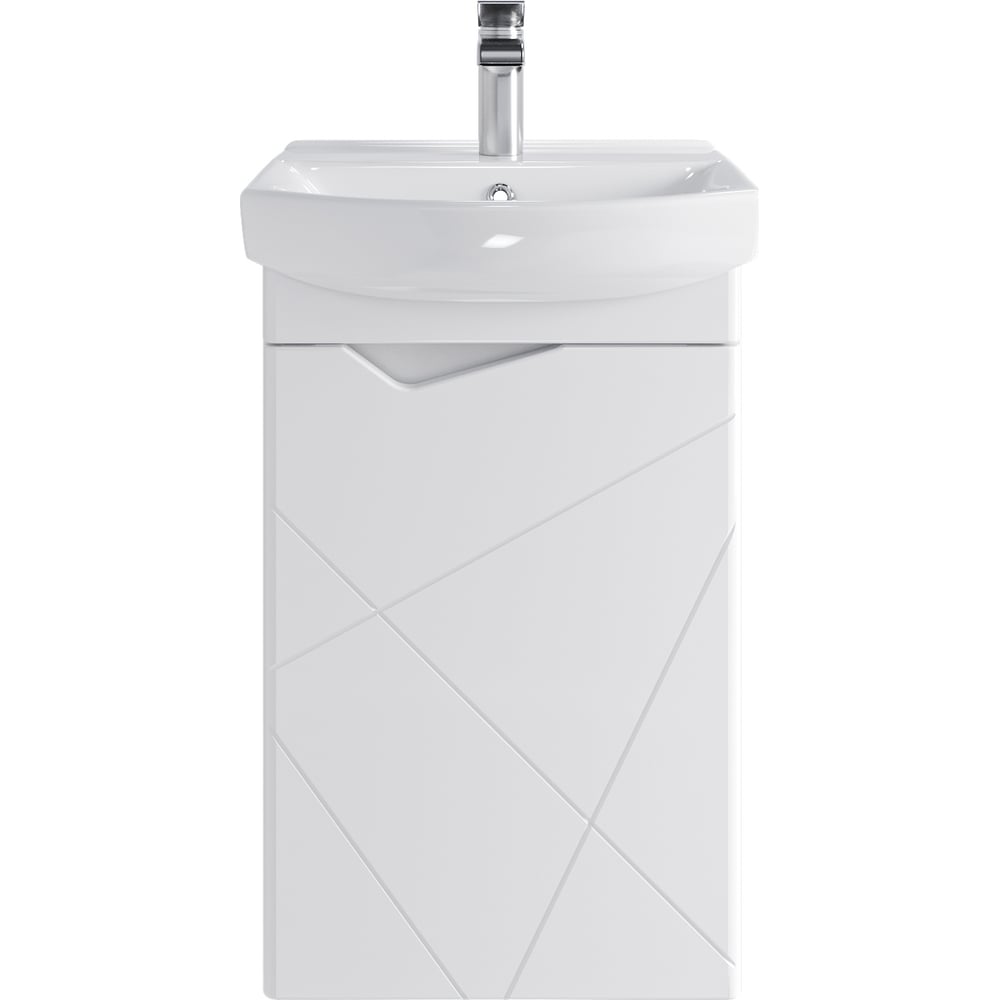 Тумба в ванную универсальная с раковиной RUVANN YUTON 45 + Клермонт 45 Т.YUTON.П-45-KIT-KLE ...