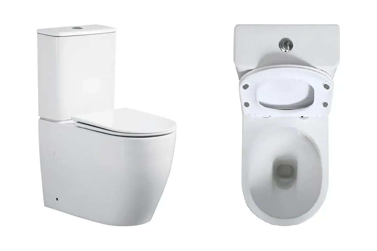 Унитаз-компакт напольный Cerutti SPA VINCE Tornado безободковый, сиденье с микролифтом 10373 ...