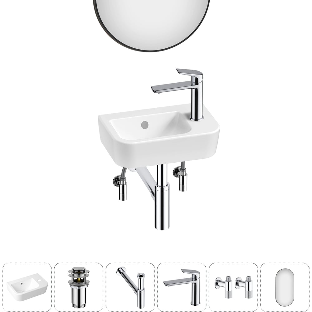 Мини-раковина для ванной комнаты или туалета Lavinia Boho One в наборе ...