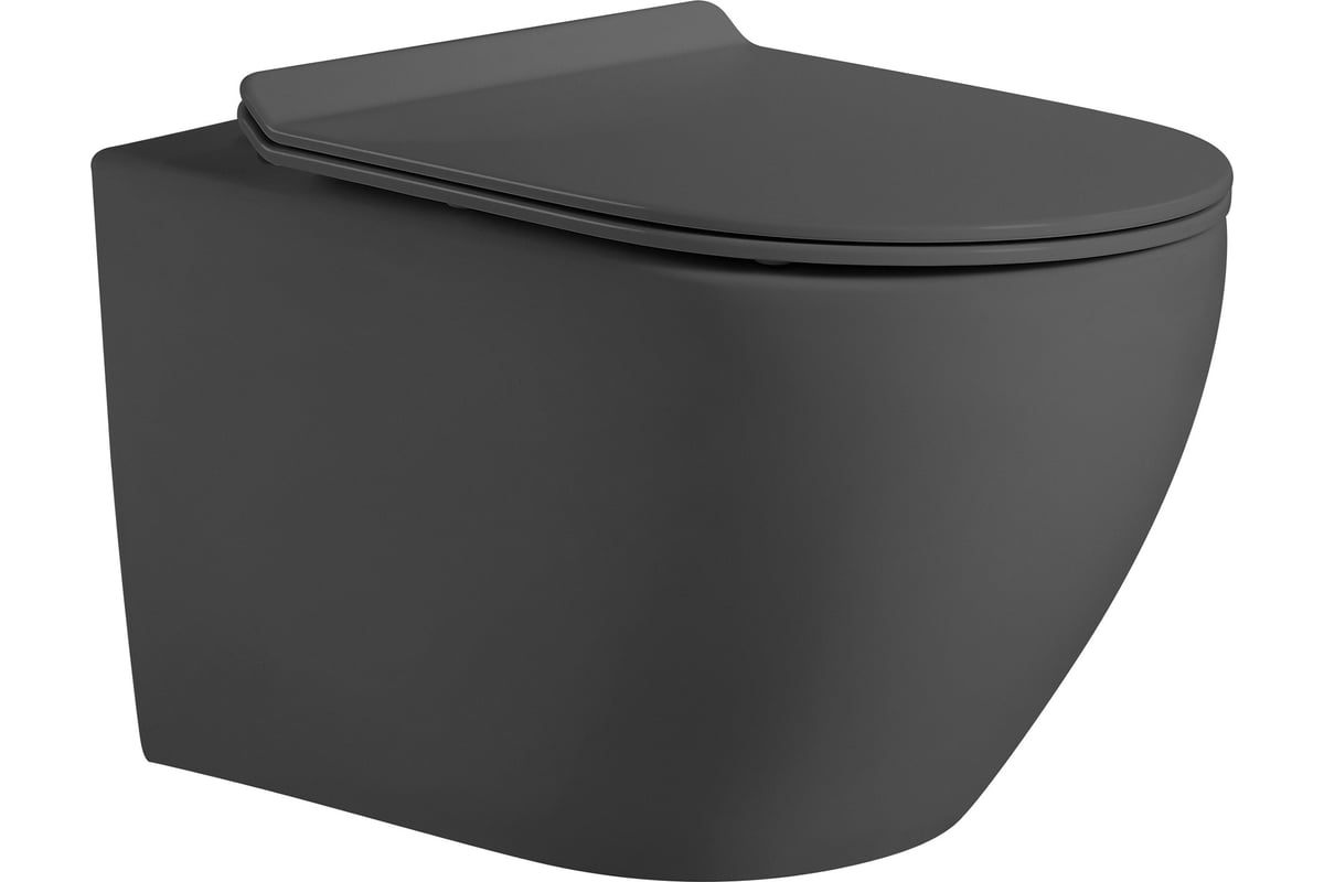 Подвесной безободковый унитаз HOLLER (Торнадо) FLOW_MDG (530х360х350 мм ...