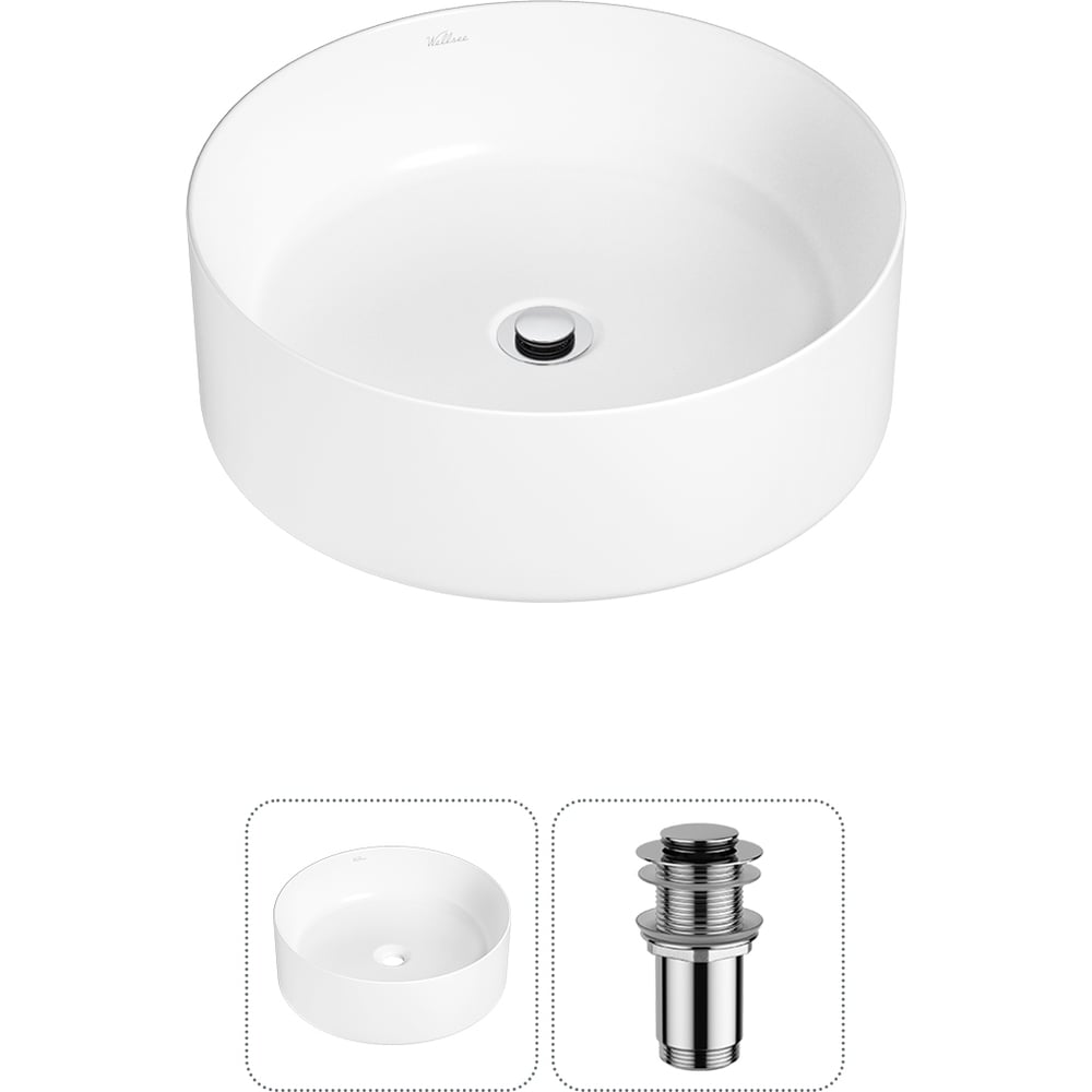 Набор Wellsee 2 в 1 Belle Spa накладная раковина 38x38 см 20212141R ...
