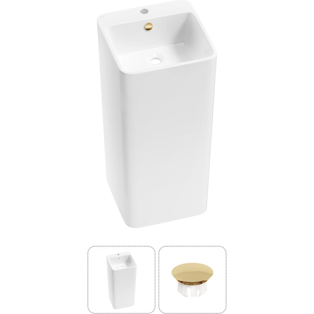 Набор Wellsee 2 в 1 Callipy Art напольная раковина 40x40x85 см ...