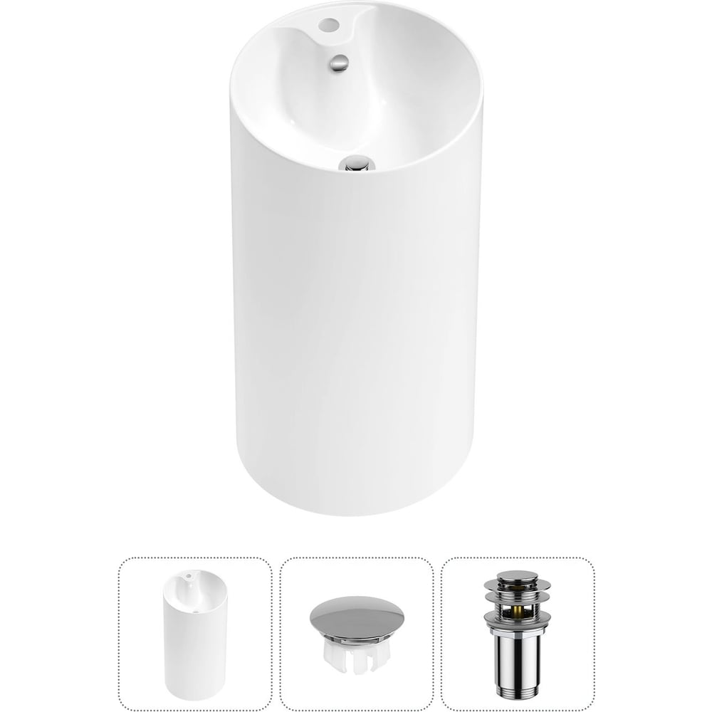 Набор Wellsee 3 в 1 Callipy Art напольная раковина 42x42x84 см ...