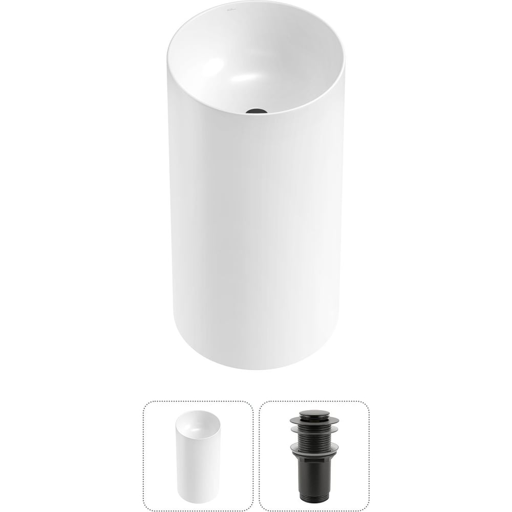 Набор Wellsee 2 в 1 Callipy Art напольная раковина 42x42x84 см ...