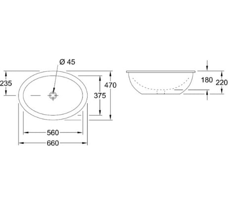 Встраиваемые раковины для ванной комнаты - купить раковину врезную в ...