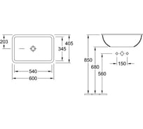 Встраиваемые раковины для ванной комнаты - купить раковину врезную в ...