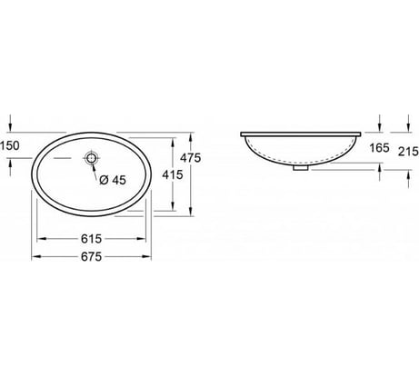 Встраиваемые раковины для ванной комнаты - купить раковину врезную в ...