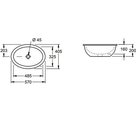 Встраиваемые раковины для ванной комнаты - купить раковину врезную в ...