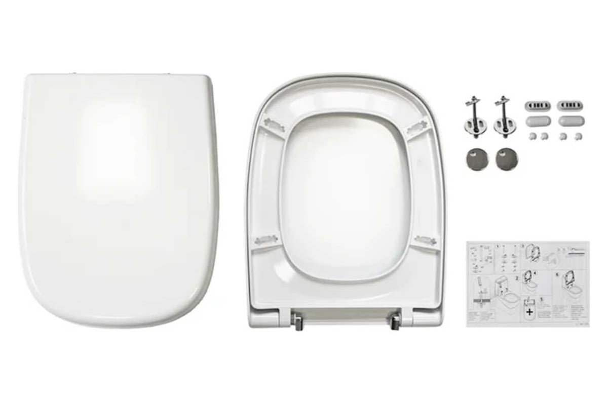 Унитаз-компакт Sanita Luxe Quadro Slim Luxe с быстросъемным сиденьем ...