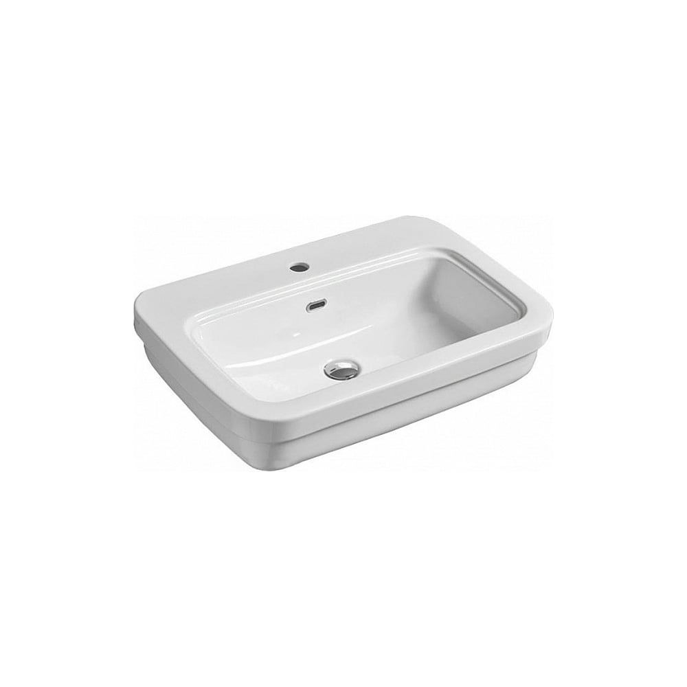 Подвесная раковина SIMAS EVOLUTION 53x45x16, 1 отверстие для смесителя, белый EVO 15 bia ...