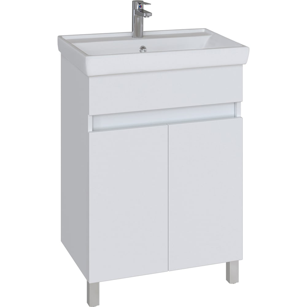 Комплект Sanstar напольная тумба Квадро 50 с раковиной Енисей 50 203.1-1.4.1.КЕНИ - выгодная ...