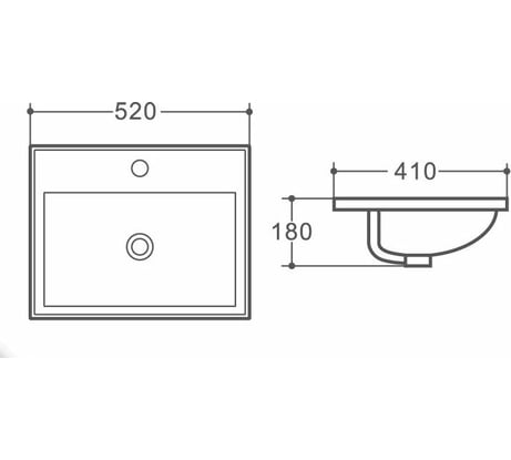 Встраиваемые раковины для ванной комнаты - купить раковину врезную в ...