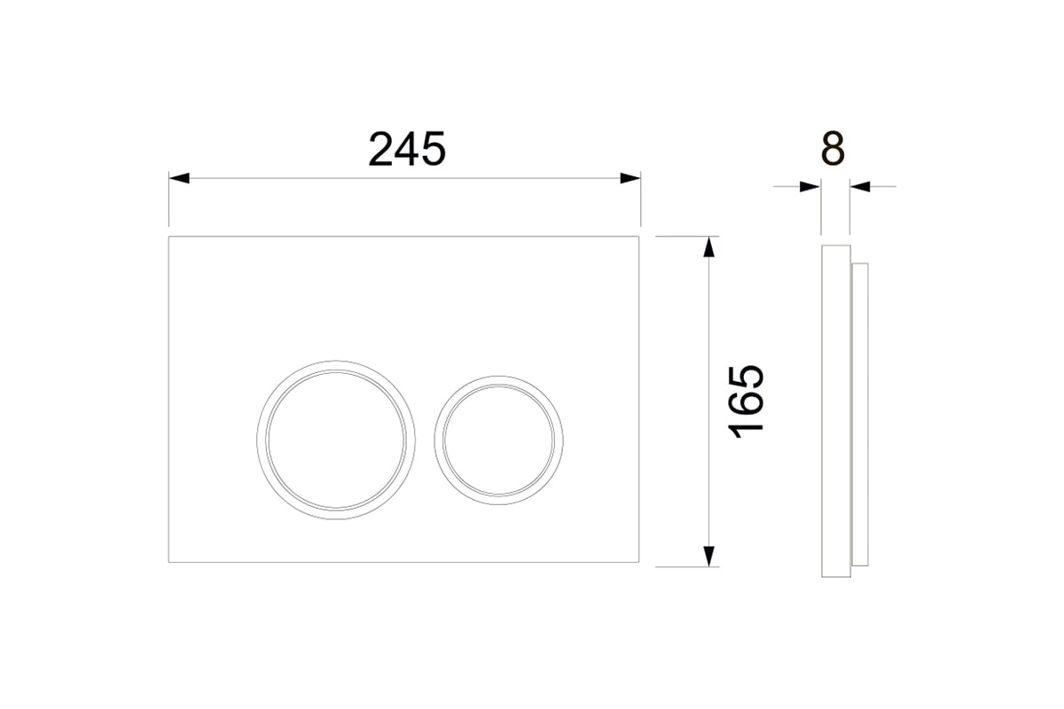 Инсталляция с панелью смыва с круглыми кнопками TECE spring белый глянцевый S955103 - выгодная ...