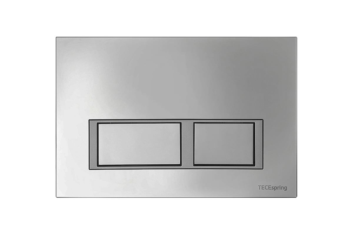 Инсталляция с панелью смыва с прямоугольными кнопками TECE spring хром глянцевый S955201 ...